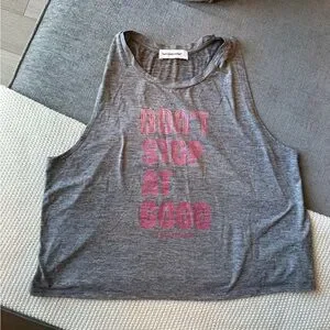 Burn Boot Camp | Tops | Burn Boot Camp Grey Cropped Tank With Pink Dont ...